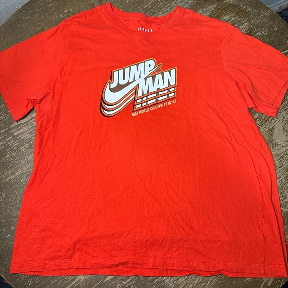 Jordan | Shirts | Jordan Jumpman Bright Red Tee | Poshmark